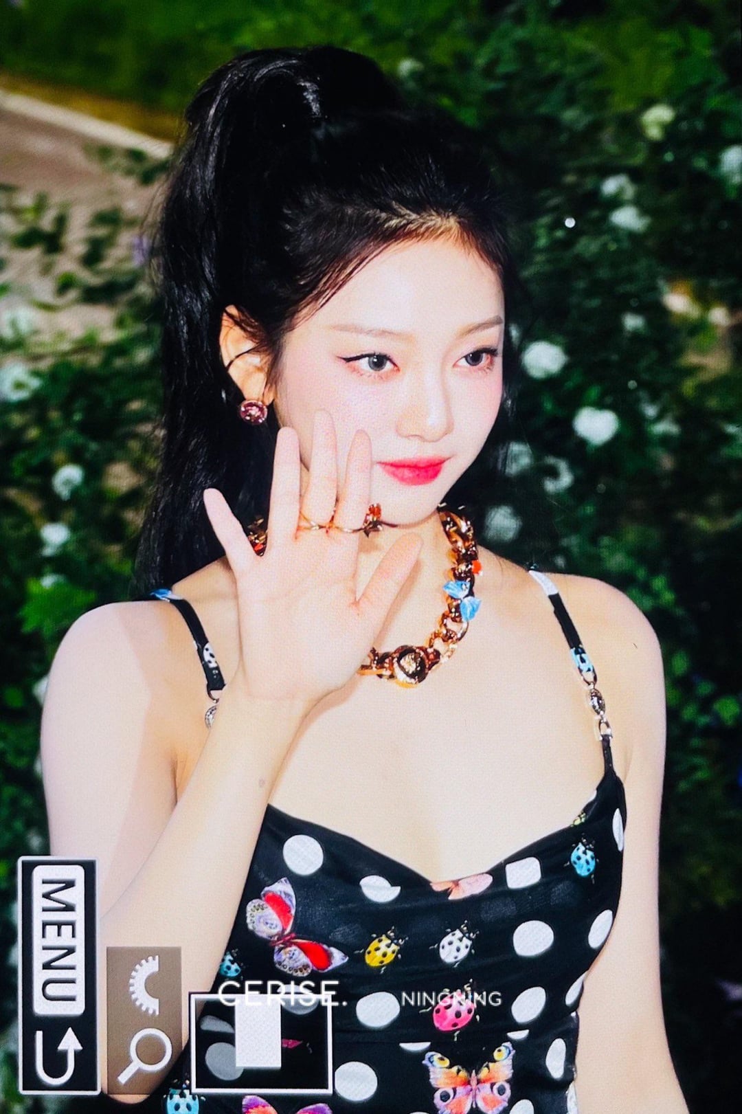 230711 Ningning @ Versace's La Vacanza Collection Pop-Up in Korea ...