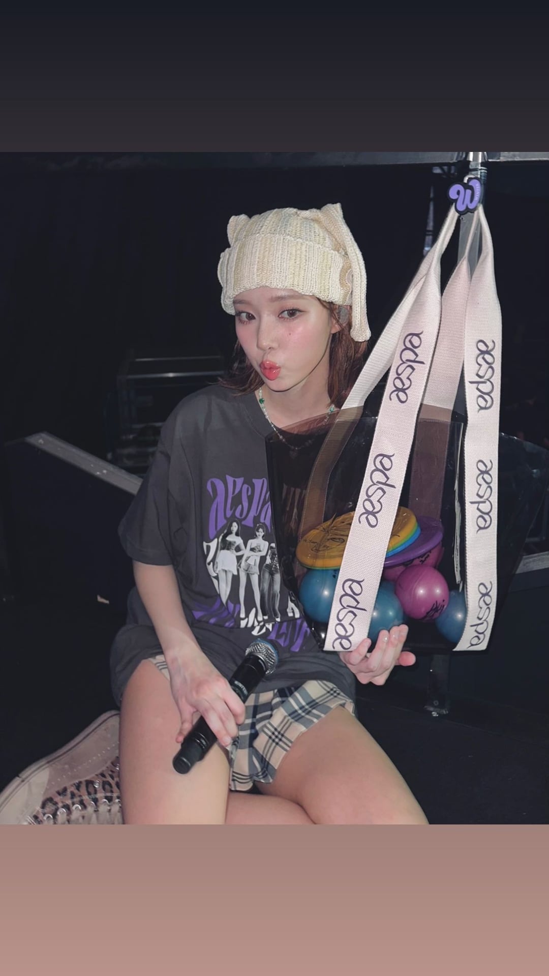 230807 Winter Instagram story update - AESPA CLUB